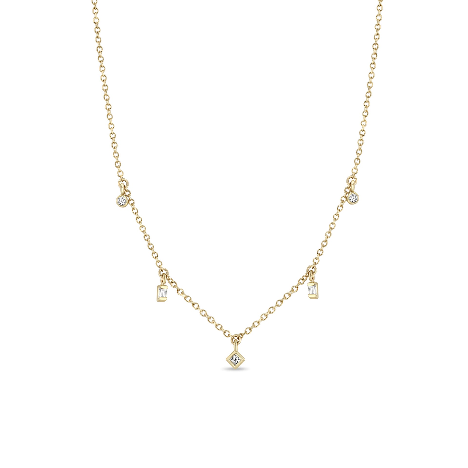 Zoë Chicco 14k Yellow Gold Diamond Necklace – Brown & Company Jewelers